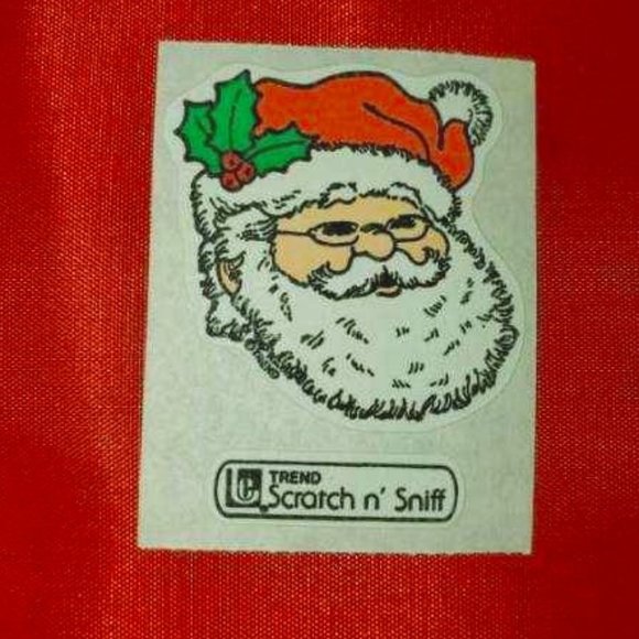 Design | Vintage Trend Scratch Sniff Sticker Santa Vintage Smelly ...
